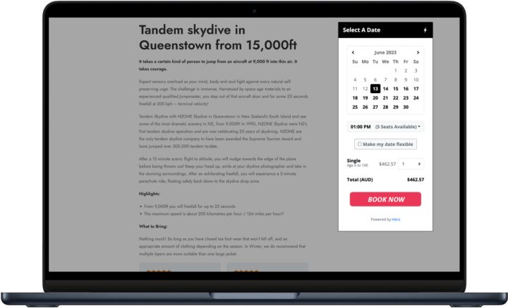 Travel Agents & Activity Resellers - Supercharge your Sales with Hero!